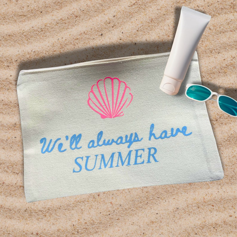 Summer I Turned Pretty Pouch/custom Canvas Zipper Pouch/personalized ...