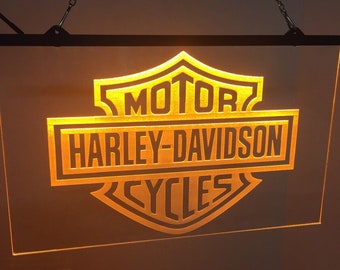 Harley Davidson Sign Neon - Etsy