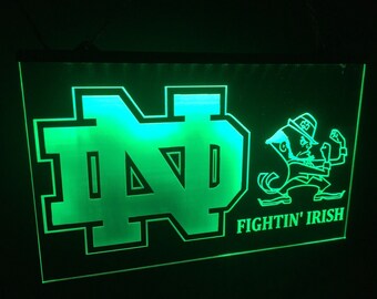 Notre Dame University Wood Sign - Etsy