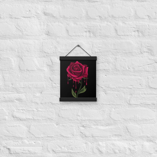 Rose Digitales Poster - Etsy