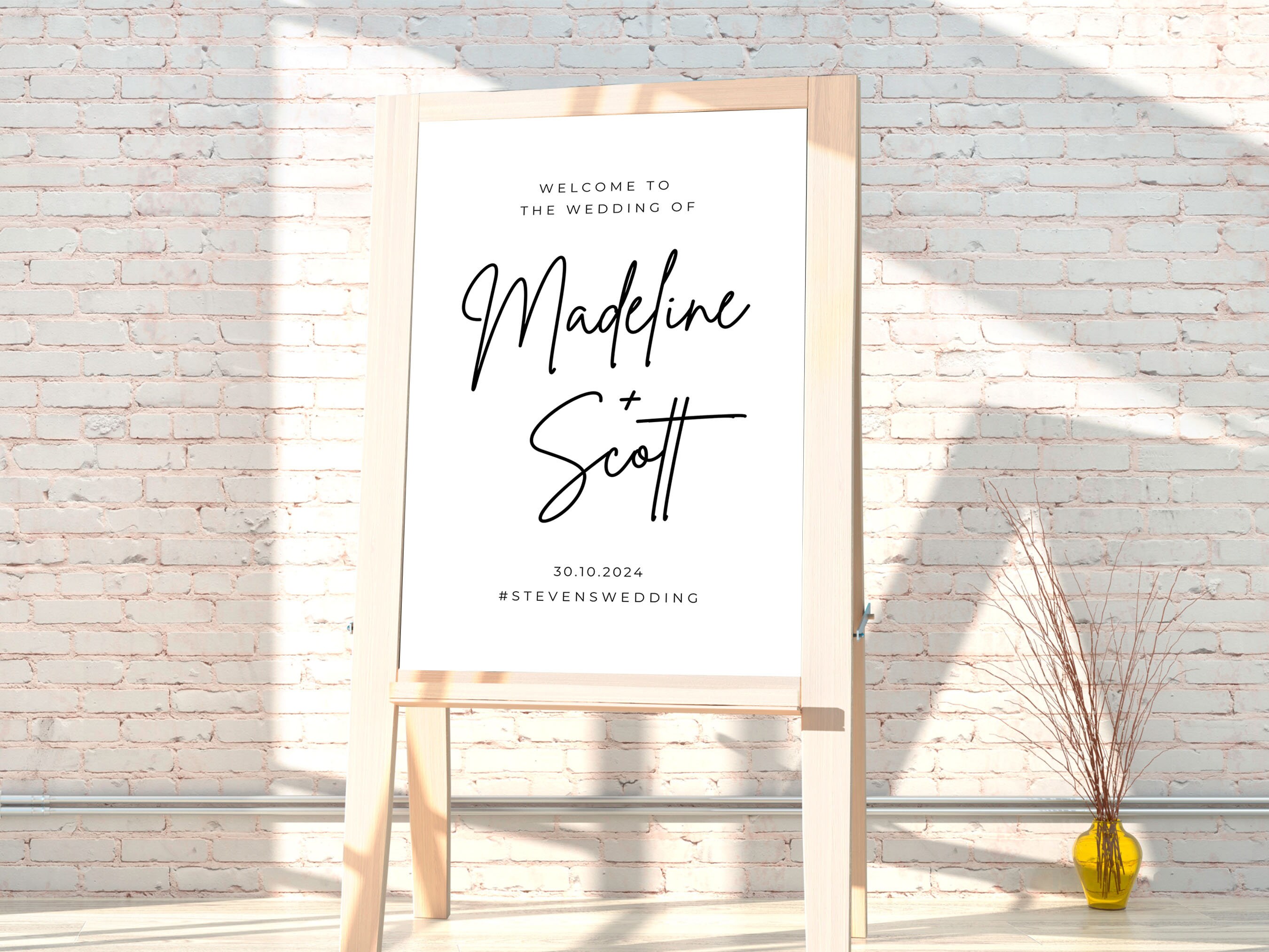 Welcome to Our Wedding Sign for Reception Entrance - Etsy