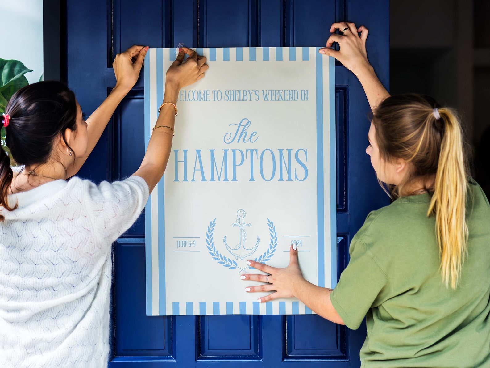 Hamptons Bachelorette Party Welcome Sign, Last Toast on the Coast ...