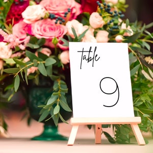 Modern Table Numbers, Find Your Seat Sign, Table Number Sign, Wedding ...