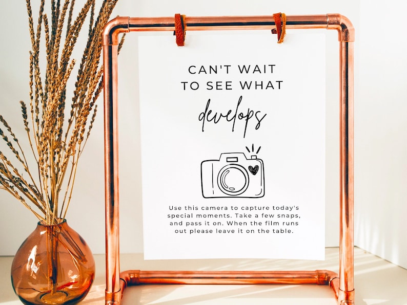 Disposable Camera Wedding Sign, I Spy Photo Game (digital Download) - Etsy