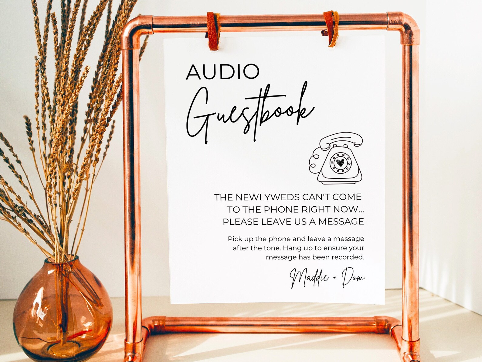 Audio Guestbook Sign Phone Message Guest Book Unique - Etsy