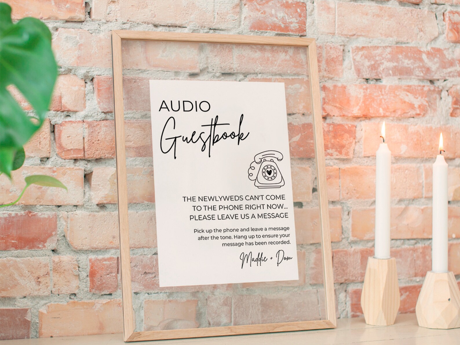 Audio Guestbook Sign Phone Message Guest Book Unique - Etsy