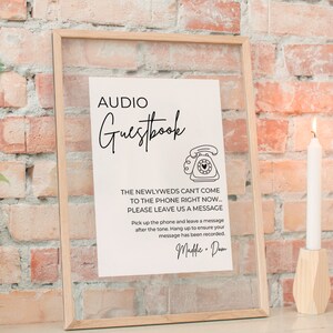 Audio Guestbook Sign, Phone Message Guest Book, Unique Guestbook ...