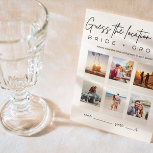 Where Were They, Bride and Groom Game, Couples Shower Game, Guess the ...