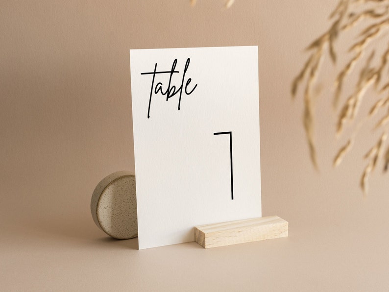 Modern Table Numbers, Find Your Seat Sign, Table Number Sign, Wedding ...