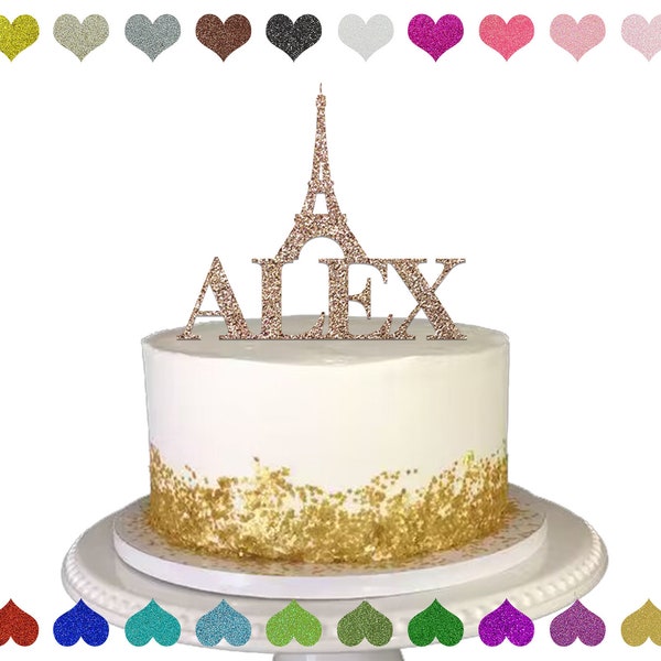 Eiffel Tower Cake Topper - Etsy