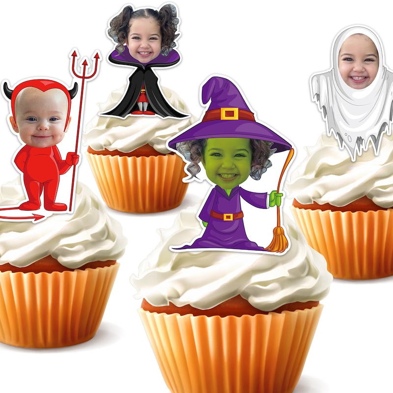 Halloween Cupcake Toppers - Etsy
