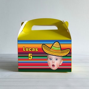 Personalised Mexican Face Gift Box Children’s Party Box Gift Bag Favour ...