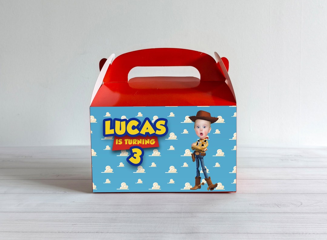Personalised Woody Face Gift Box Children’s Party Box Gift Bag Favour ...