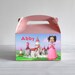 Personalised Peach Princess Face Gift Box Children’s Party Box Gift Bag ...