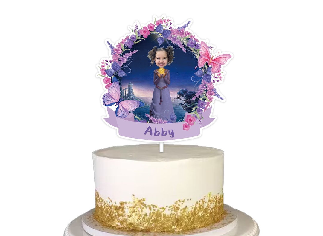 Printable Wish Asha Face Custom Photo Cake Topper,personalised Asha ...