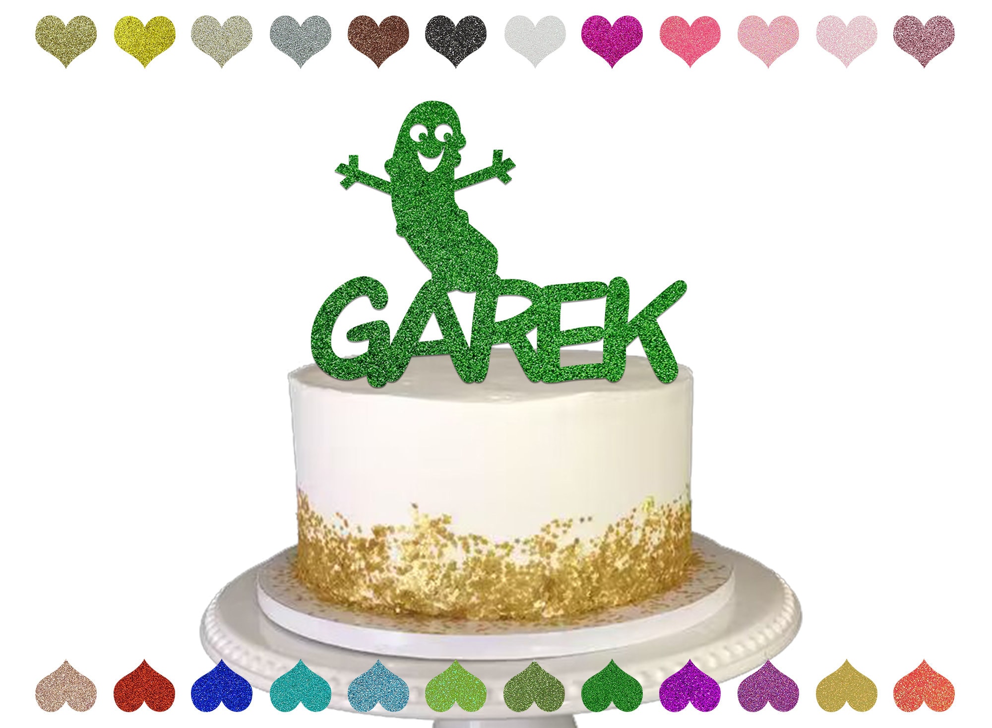 Custom Pickle Name Cake Topper Happy Birthday Kind of a Big - Etsy