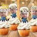 Handmade Minion Party Face Custom Photo Cupcake Topper,personalised ...