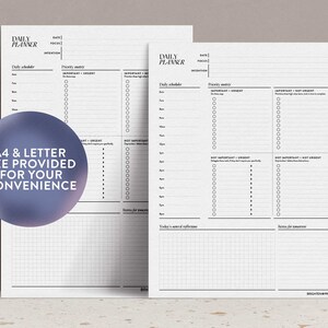 Daily Matrix Planner, Eisenhower Matrix, Time Management Scheduler for ...