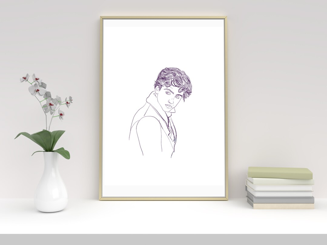 Timothee Chalamet Sketch, Printable, Digital Drawing, Artwork - Etsy
