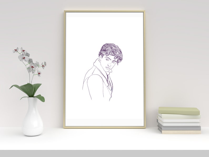 Timothee Chalamet Sketch, Printable, Digital Drawing, Artwork - Etsy