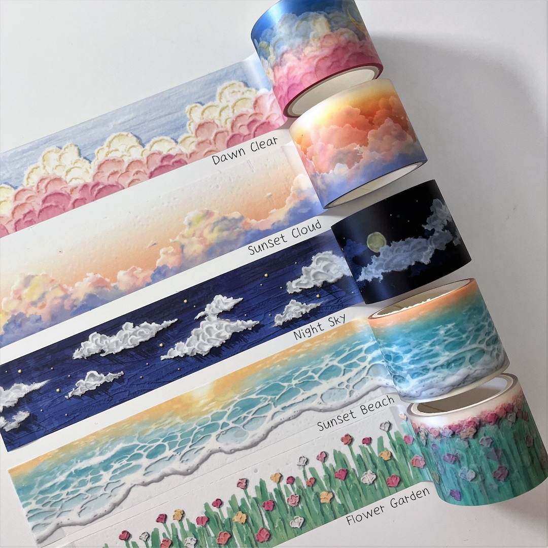 Clear Washi Tape, Decorative Washi Tape, Scrapbooking Planner Washi ...