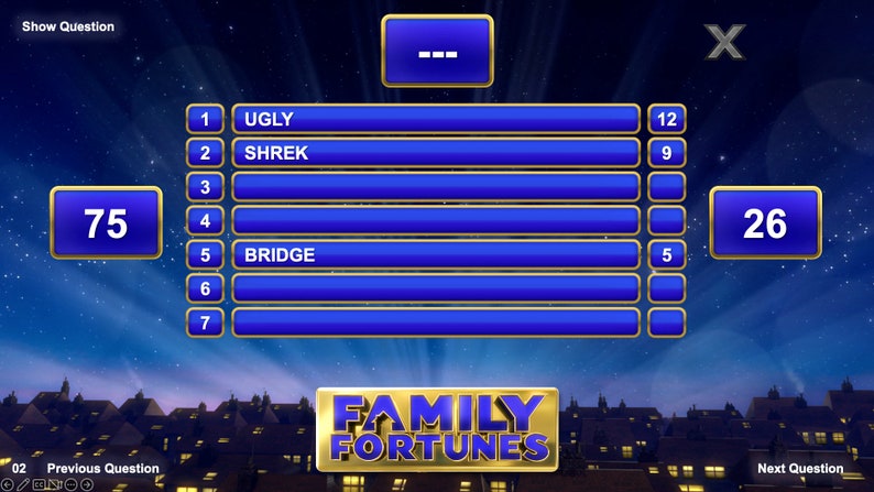 UK Version Family Fortunes Powerpoint Party Game - Etsy