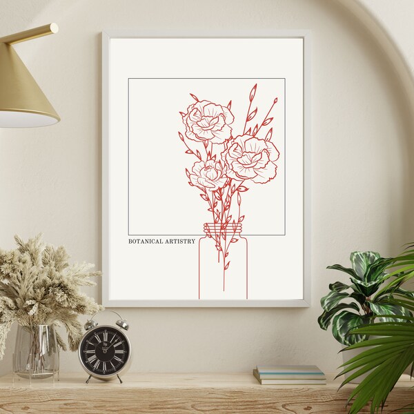 Line Drawing Poster - Etsy UK