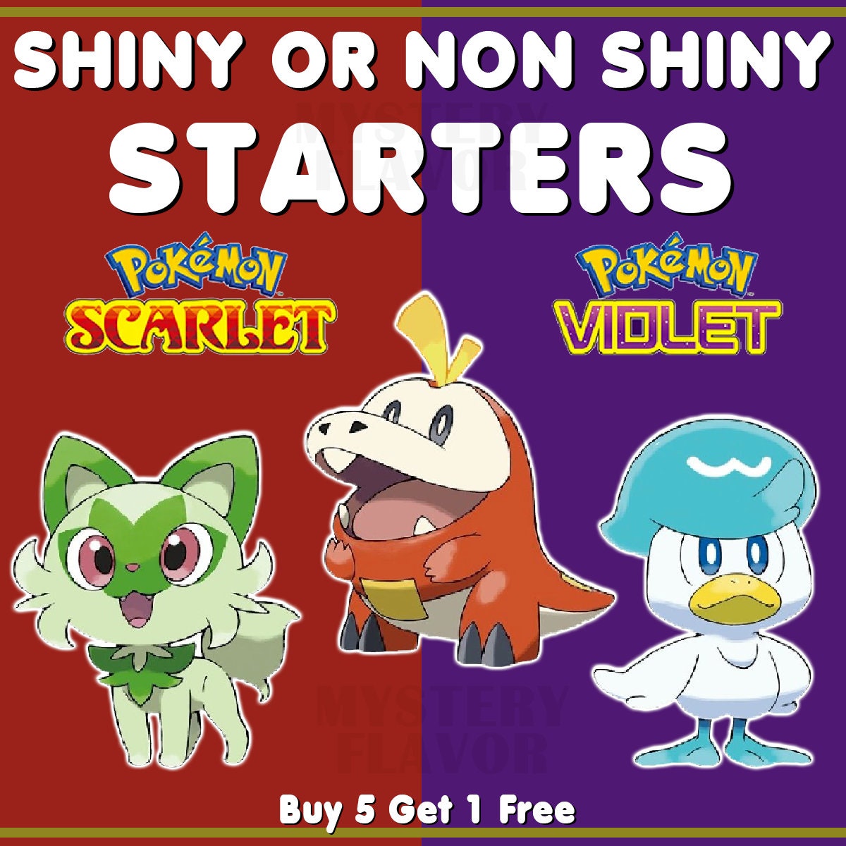 Pokemon Scarlet and Violet Paldea Starters 6IV Level 1 Masterball Shiny Pokemon - Etsy