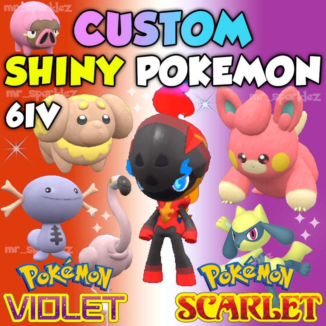 Any Custom Pokémon for Pokémon Scarlet & Violet 6IV / Shiny or Non ...