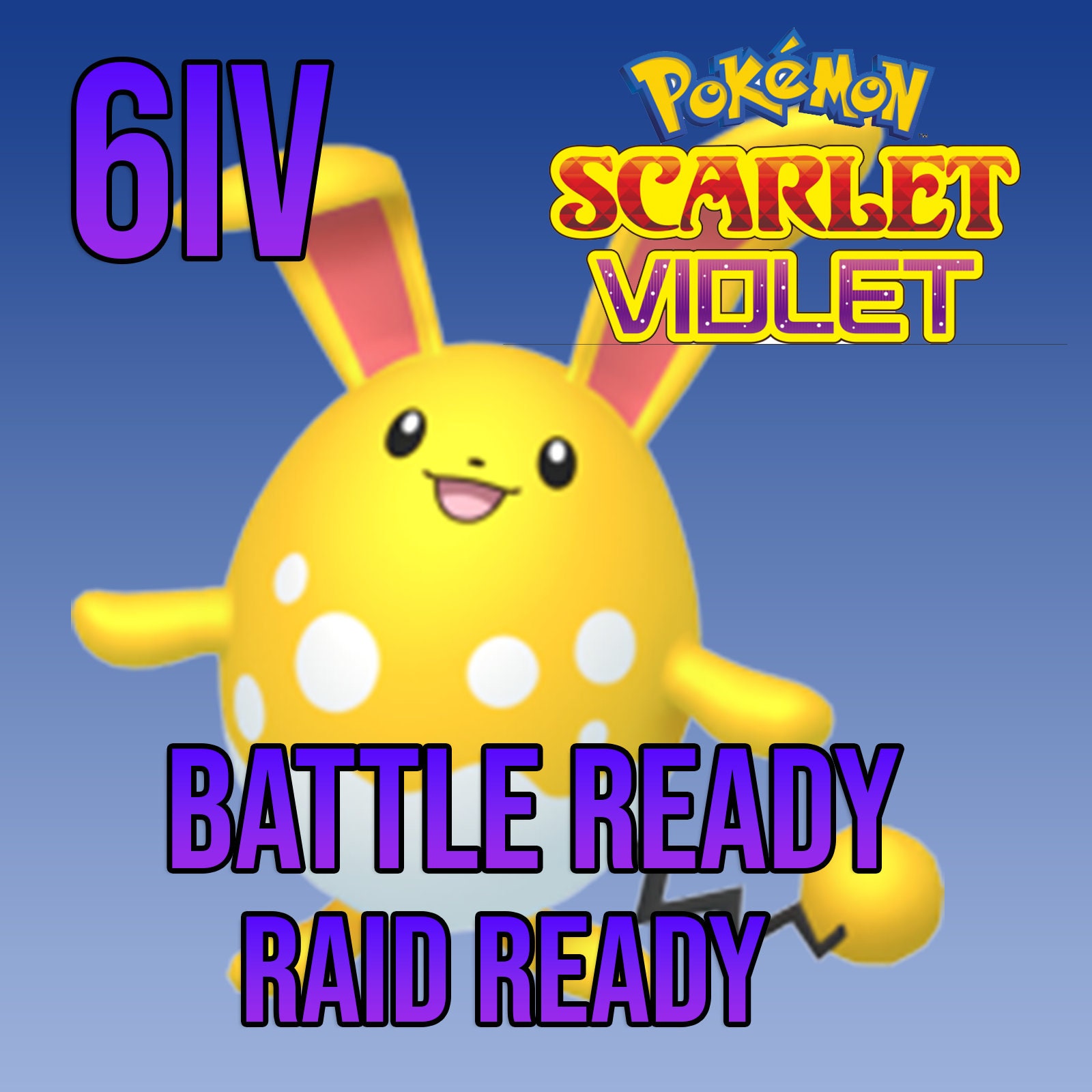 AZUMARILL SHINY 6IV // Pokemon Scarlet and Violet Raid Battle Set ...