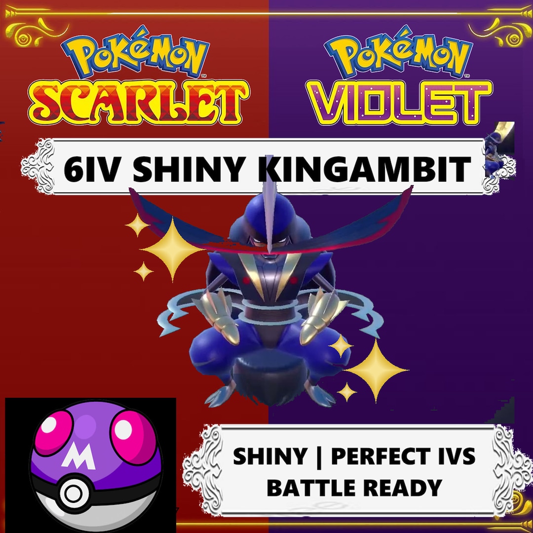 KINGAMBIT SHINY 6IV Pokemon // Pokemon Scarlet and Violet // Ready to ...