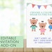 Editable Dress Code Birthday Party Invitation Add-on Template Color ...