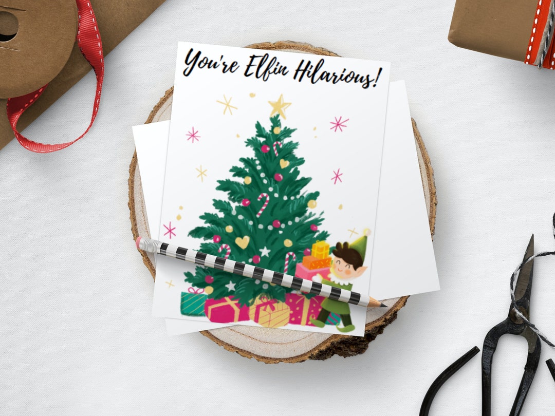 Easy Guide Printable Christmas Tree Card, Various Sizes, Instant ...
