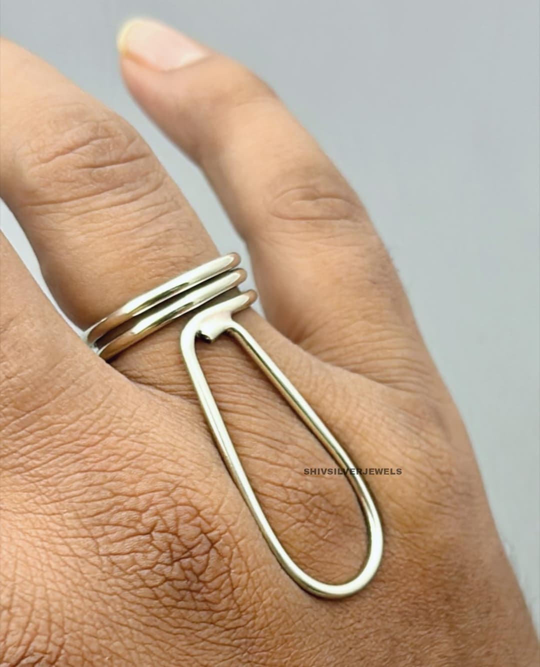 Anneau d'attelle articulaire MCP pour l'arthrite en argent, attelle de ...