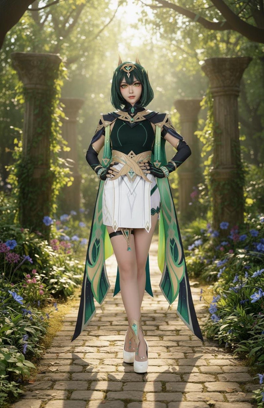 Genshin Impact Inspired Cosplay Costume – Nefer Fantasy Outfit for ...