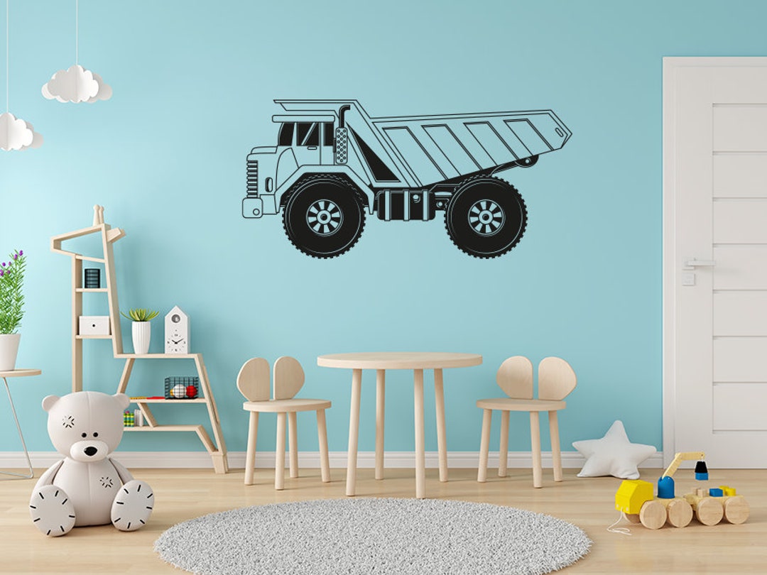 HM© Wall Sticker Tipper, Tipper Truck 120 X 58 Cm WT-0165 - Etsy