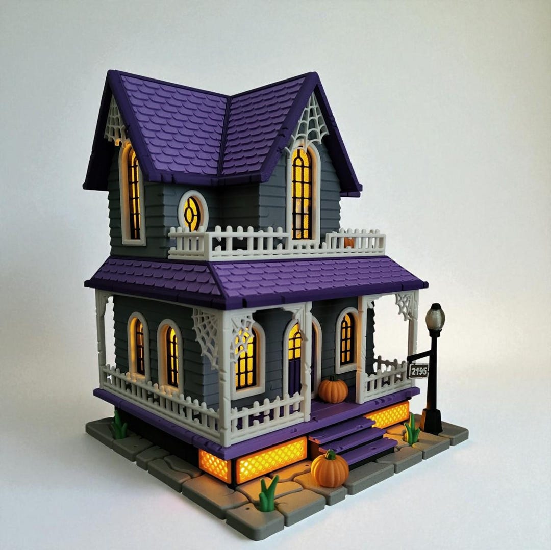Halloween Haunted House – 3D Printing Kit, DIY Decorative House 3D ...