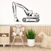 HM© Wall Tattoo Excavator 120 X 89.4 Cm WT-0162 - Etsy