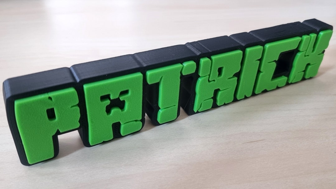 Personalized Minecraft ｜ Minecraft Desk Top | Kids Room Sign ...