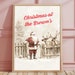 Personalized Christmas Poster, Personalized Print, Santa Claus Reindeer ...