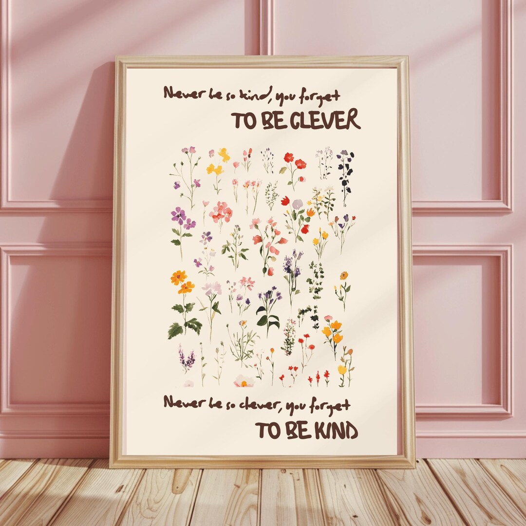 Never be so kind Print, Never be so clever, Taylor Swift Poster ...