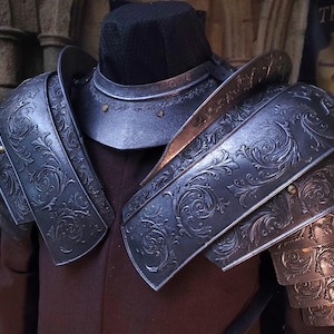 Engraved Heavy Pauldrons - Etsy