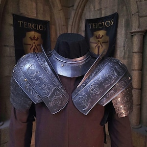 Engraved Heavy Pauldrons - Etsy