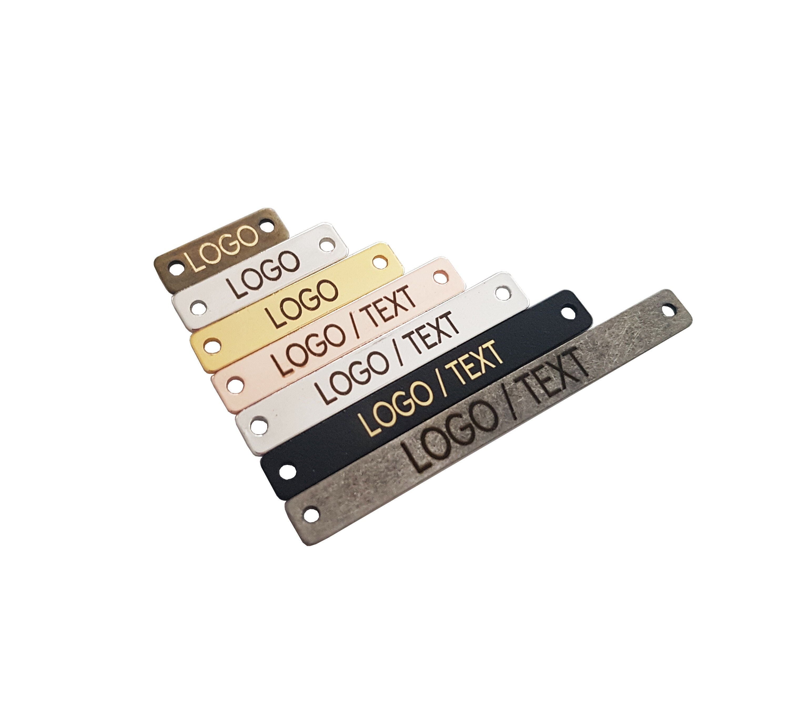 Custom Clothing Metal Tag, Custom Engraved Logo, Custom Tag, Brand Tag ...