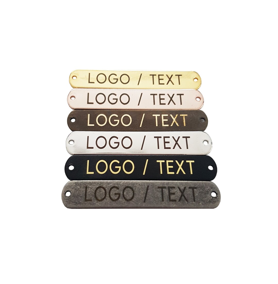 8x45mm Custom Jewelry Tag, Custom Engraved Logo, Custom Tag, Brand Tag ...