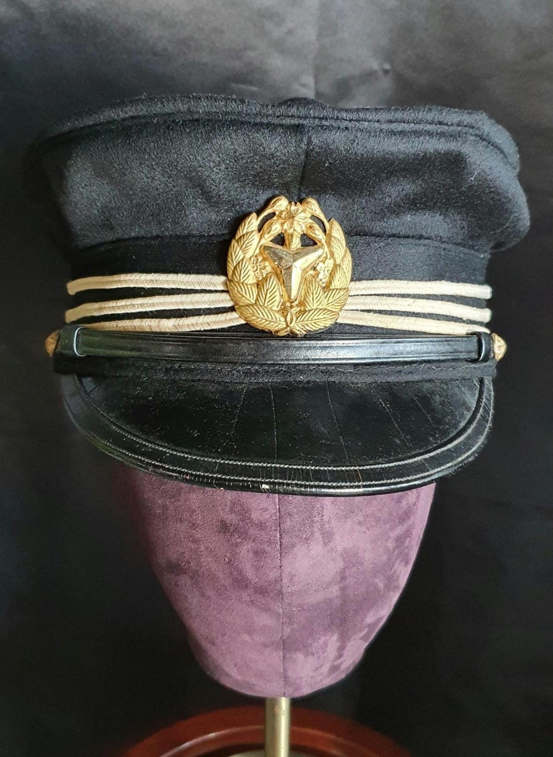 Japanese WW2 Fireman Officer Hat - Etsy