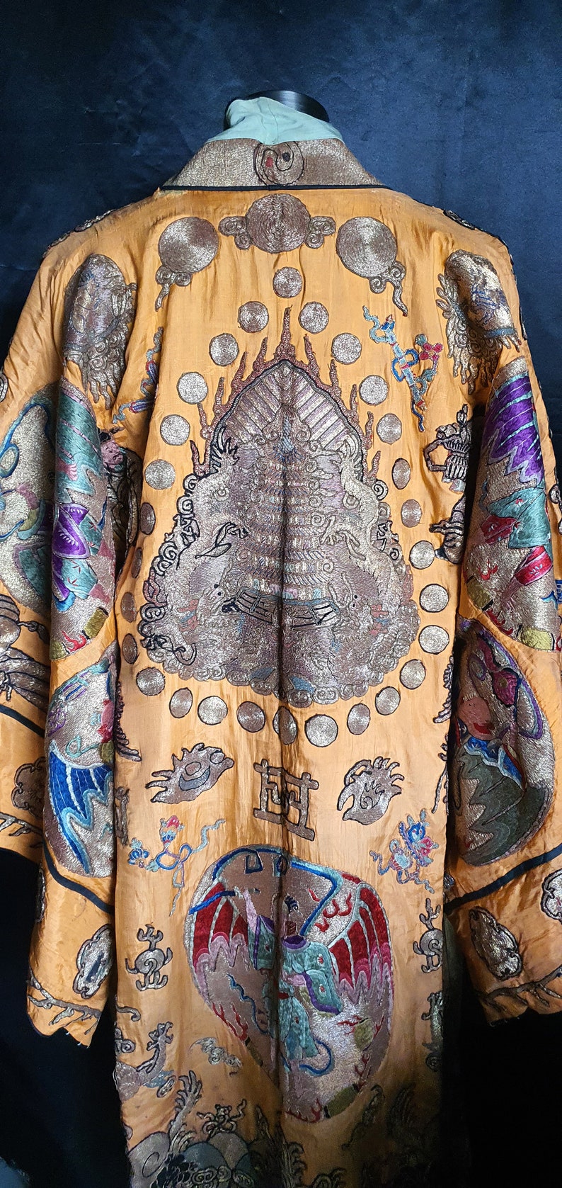 Exceptional Rare Mid 19thc Qing Chinese Taoist Daoist Dragon ...