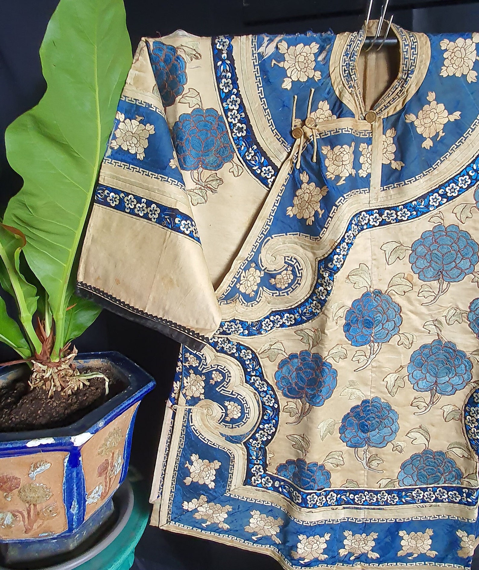Stunning 19thc Qing Chinese Embroidered Silk Robe Kesi - Etsy