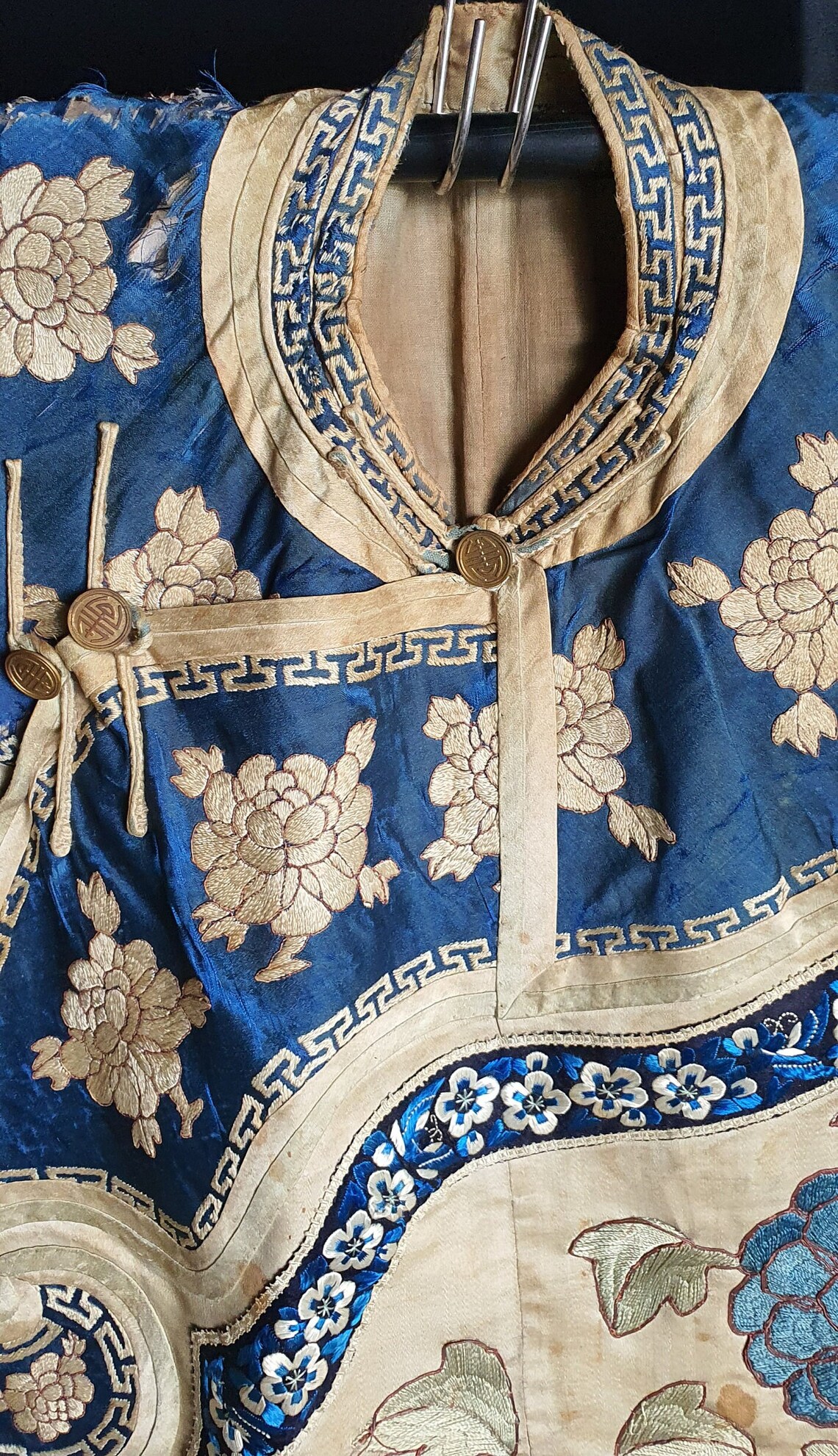 Stunning 19thc Qing Chinese Embroidered Silk Robe Kesi - Etsy