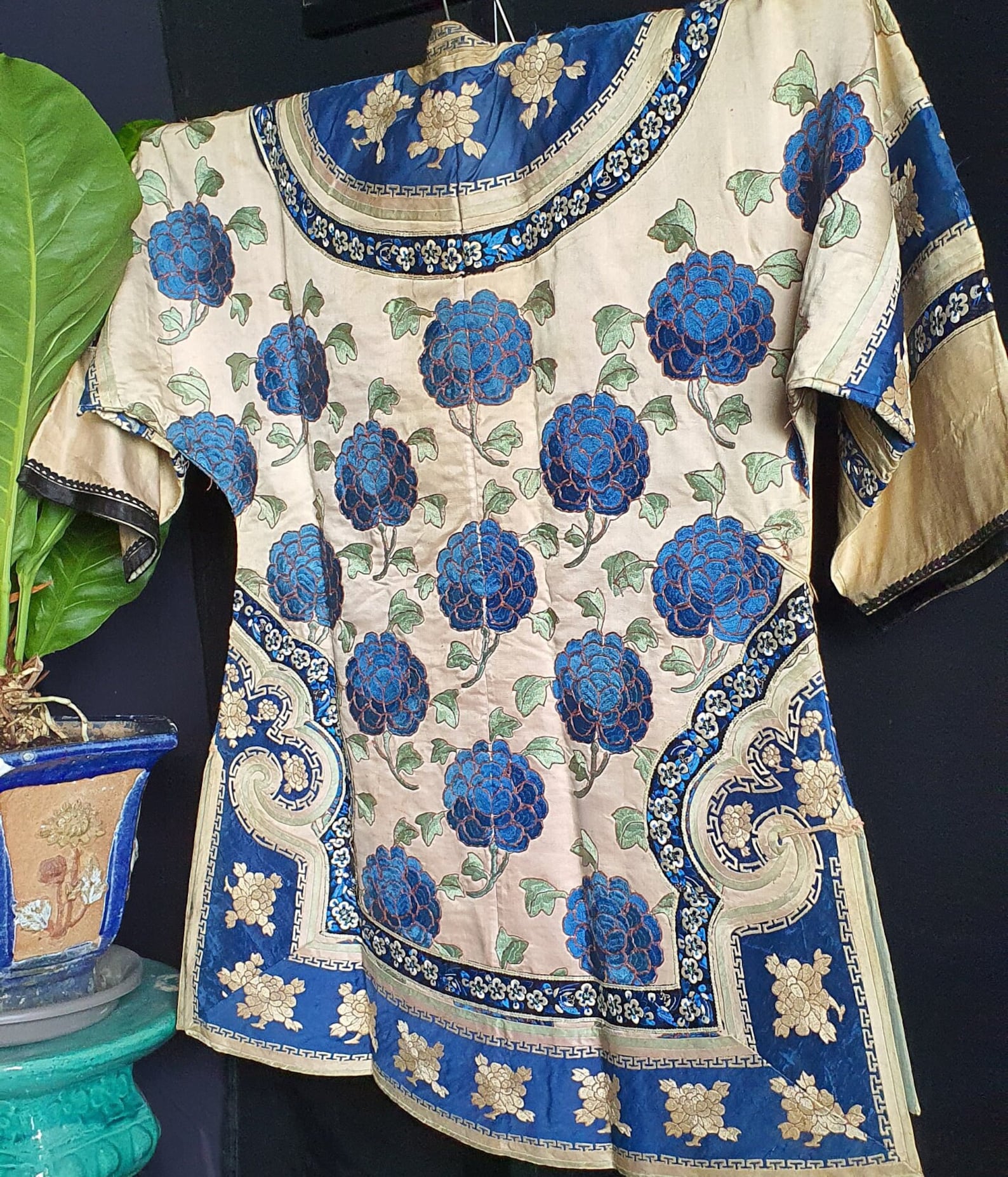 Stunning 19thc Qing Chinese Embroidered Silk Robe Kesi - Etsy